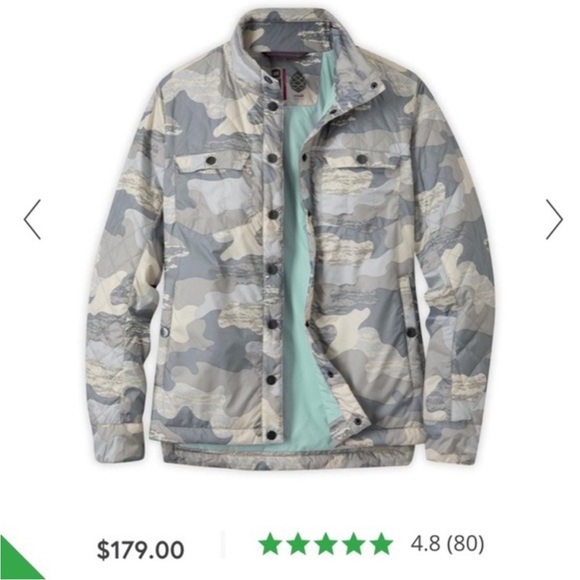Stio | Jackets & Coats | Stio Skycrest Insulated Snap Shirt Jacket Camo ...